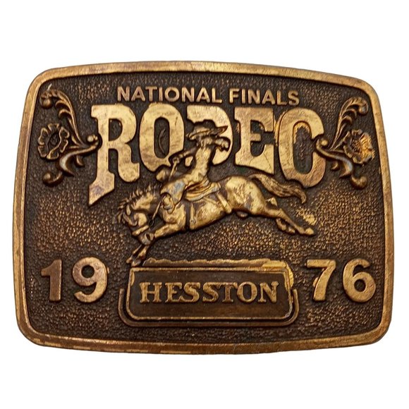 Hesston | Accessories | 976 Hesston Rodeo Belt Buckle Nfr Saddle Bronc ...